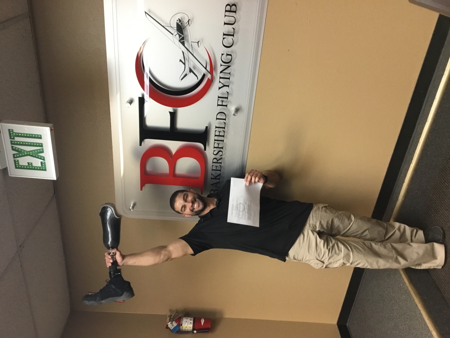 Mike Crowe brings home a CFI certificate! – Bakersfield Flying Club